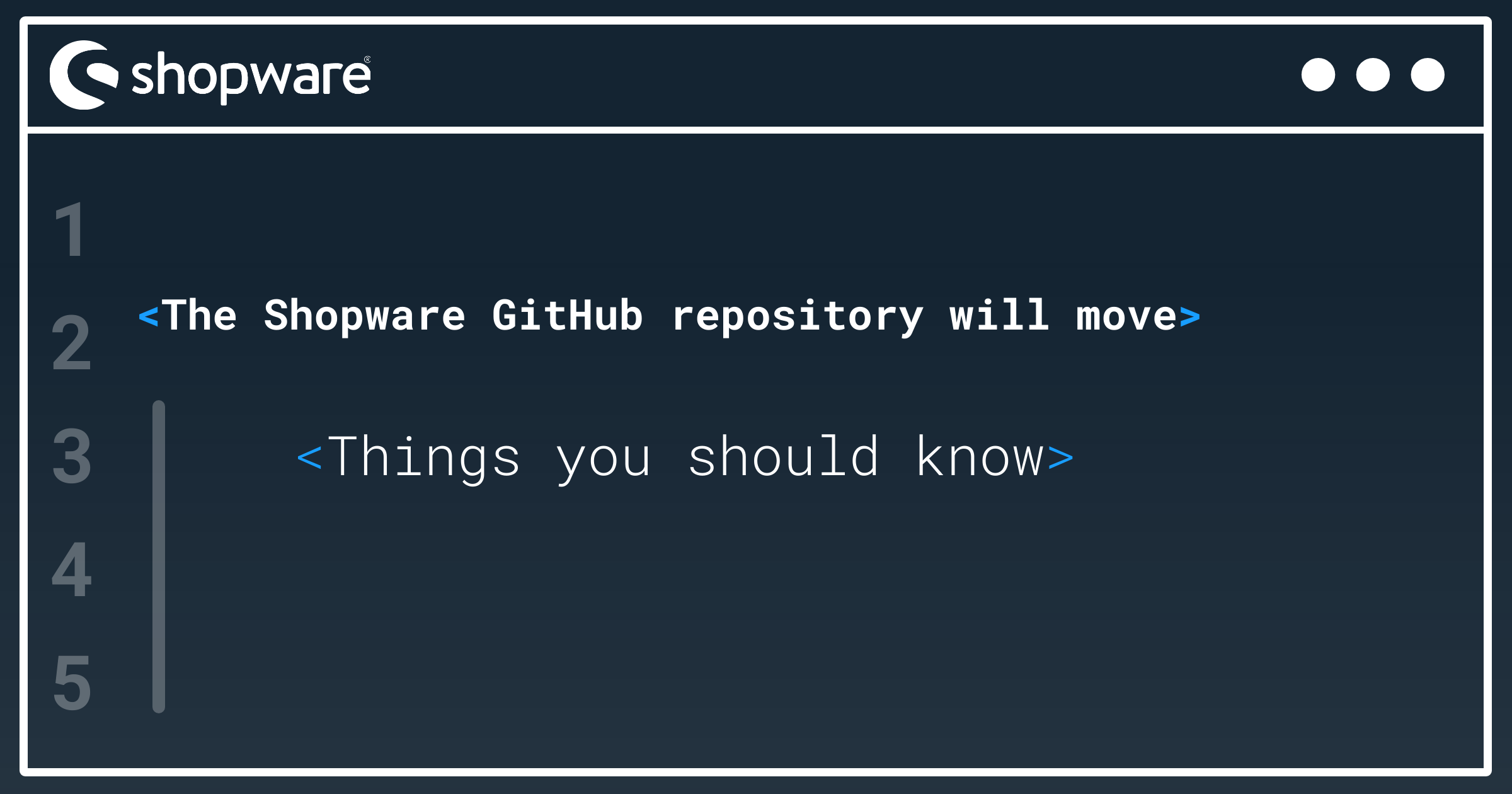 The Shopware GitHub repository will move | Shopware