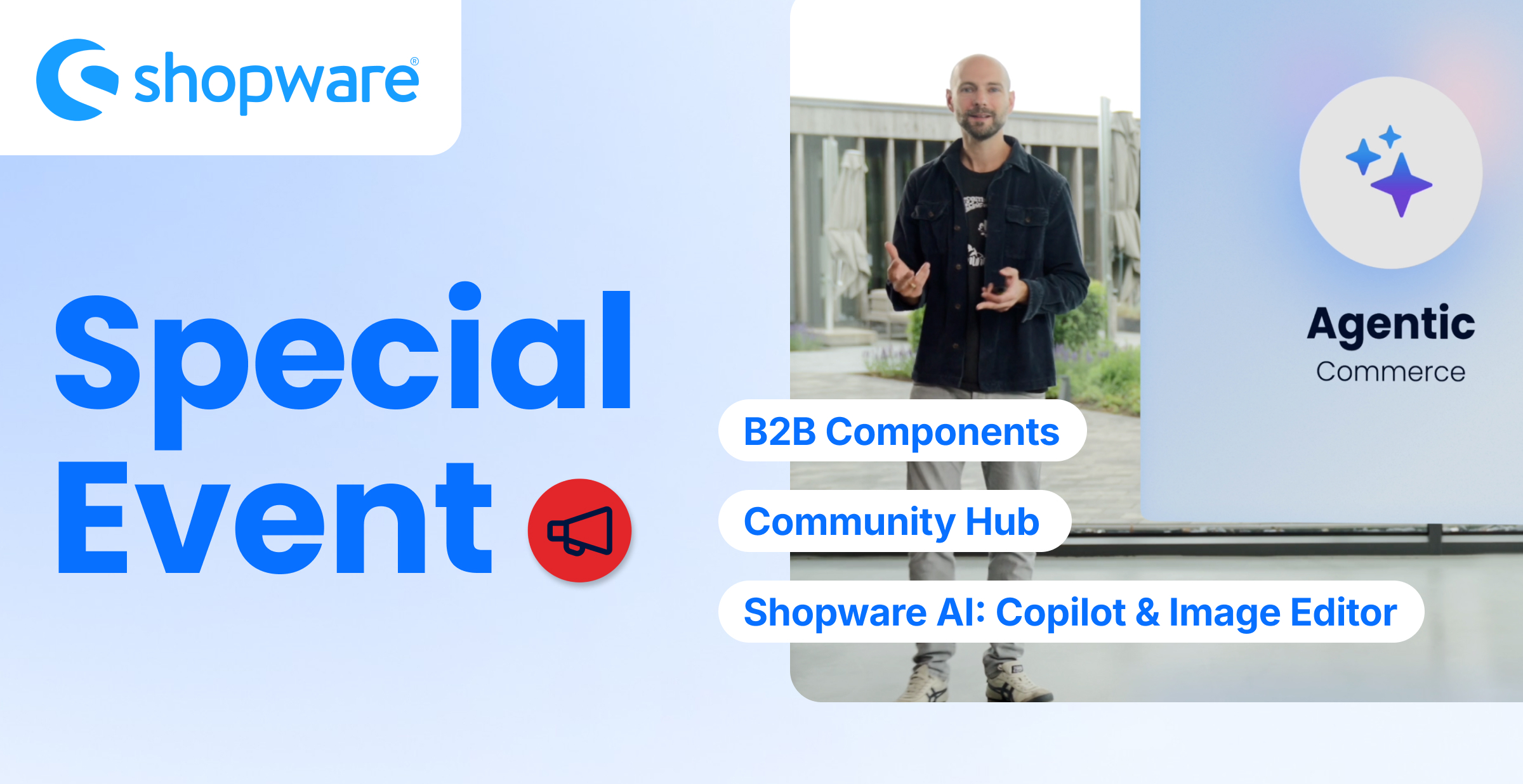 New Shopware features 2025: Agentic Commerce, AI & more revealed at the Special Event | Shopware