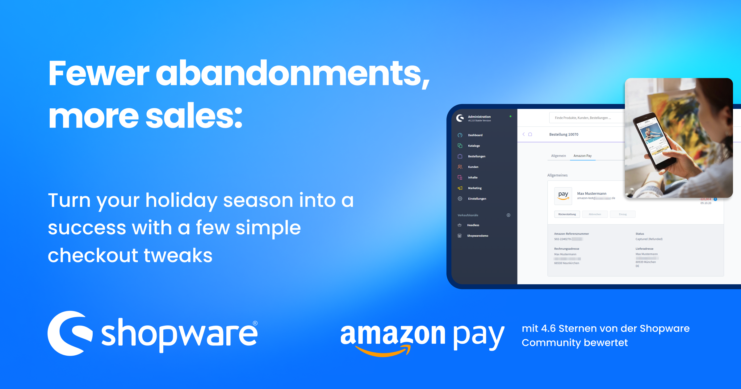 Optimize your payment process with Amazon Pay & increase revenue before the holidays | Shopware