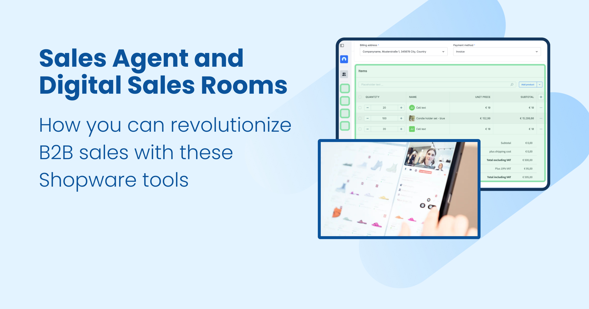 Discover Shopware's Sales Agent & Digital Sales Rooms for B2B | Shopware