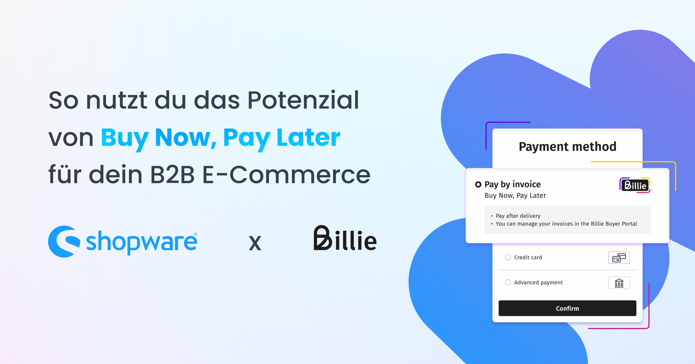 Buy Now, Pay Later im B2B E-Commerce | Shopware x Billie | Shopware