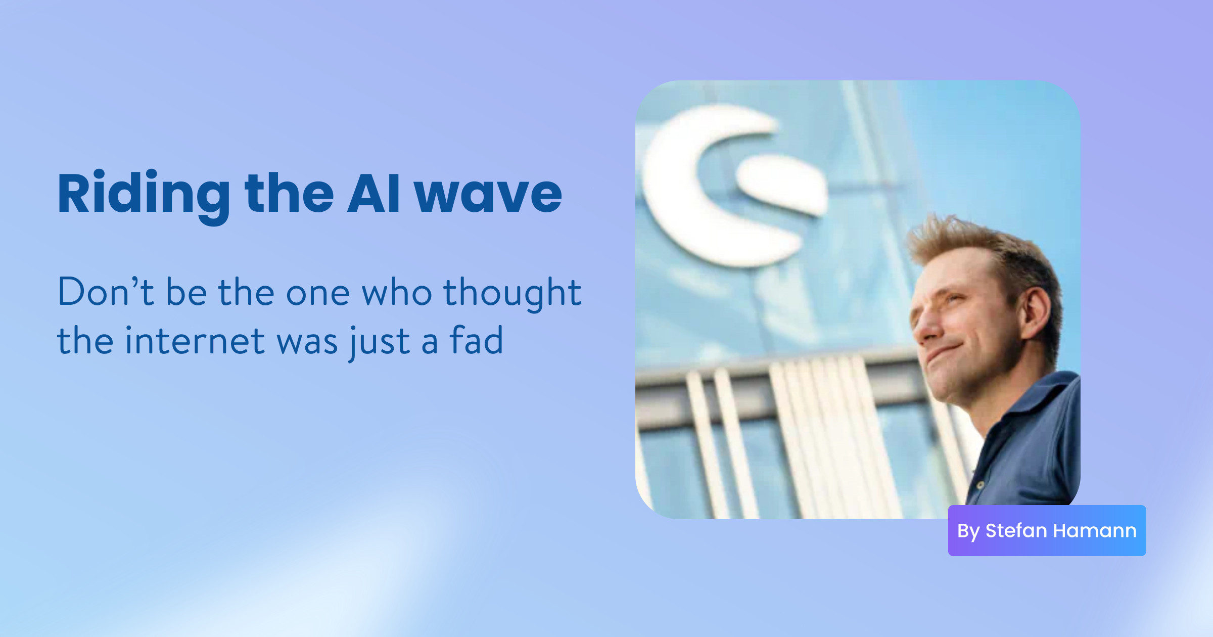 Riding the AI wave in B2B Commerce: Valuable insights from Co-CEO ...