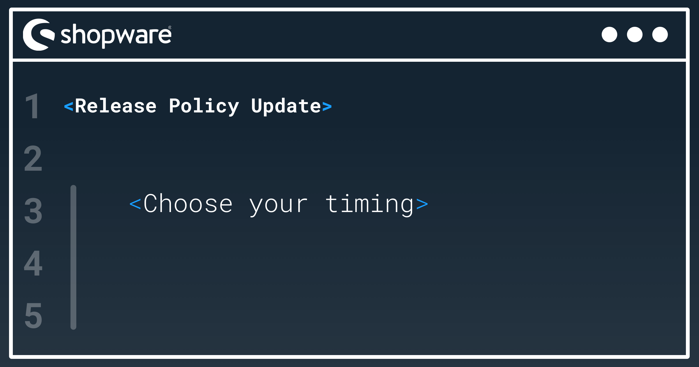 Shopware's new release policy with extended support | Shopware