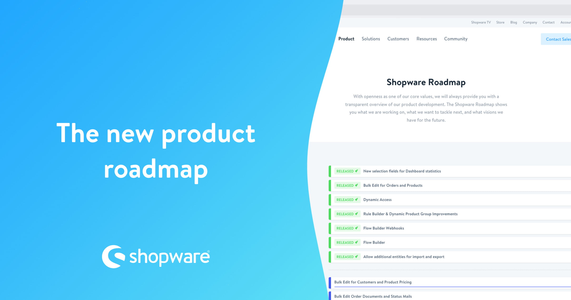 Relaunch: Our new Shopware Roadmap is live | Shopware