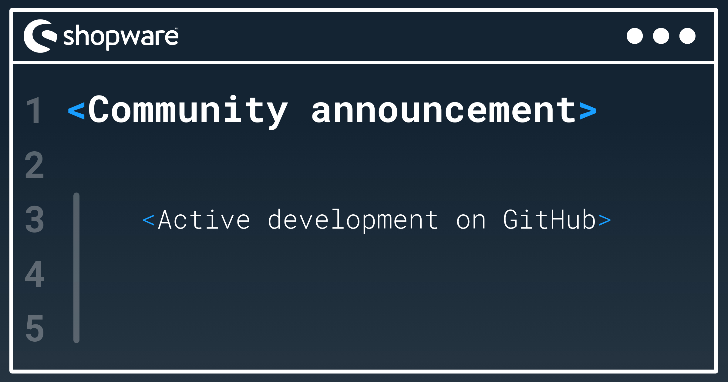 Community announcement: Active development on GitHub | Shopware