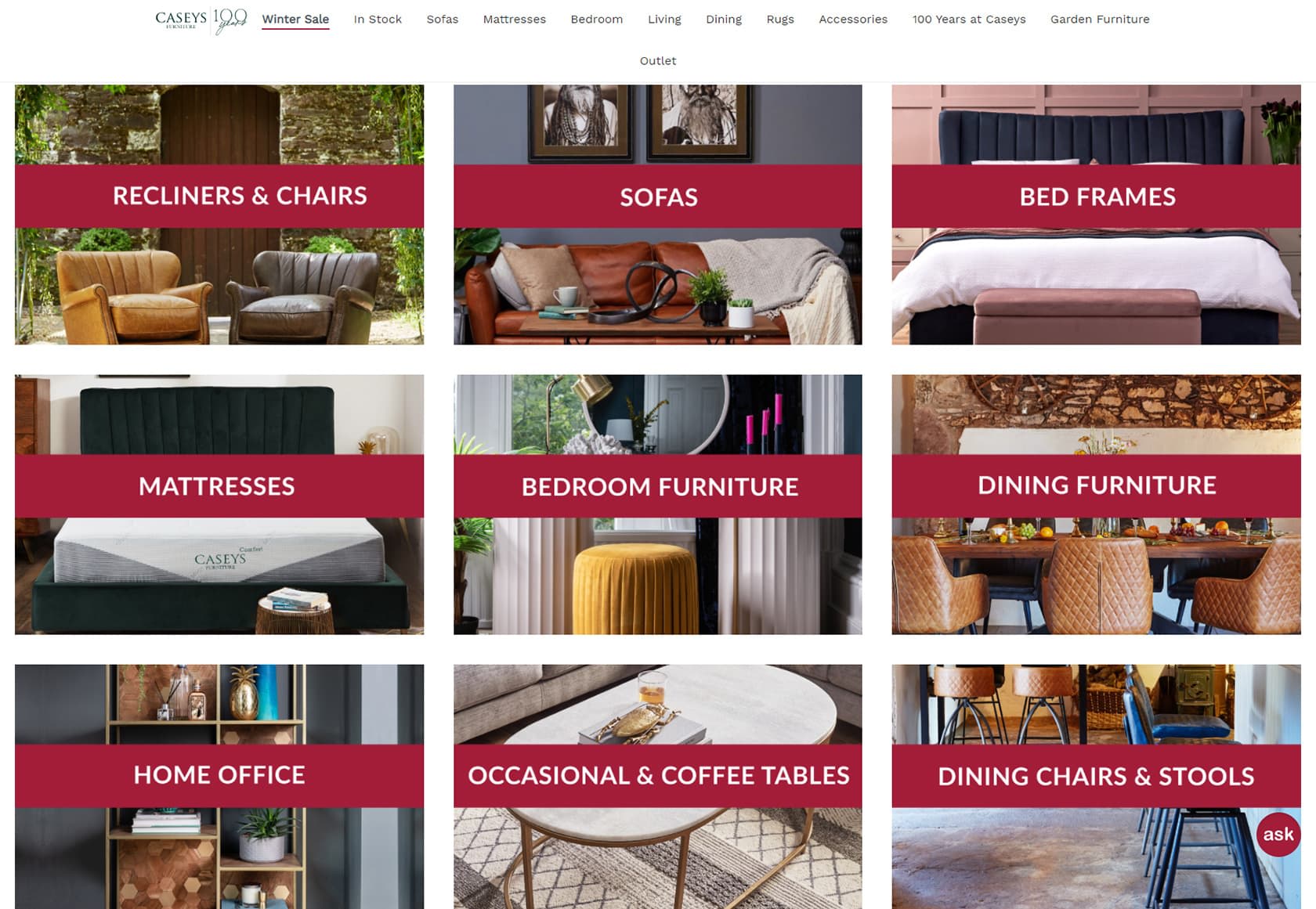 Caseys Furniture increases turnover | Shopware