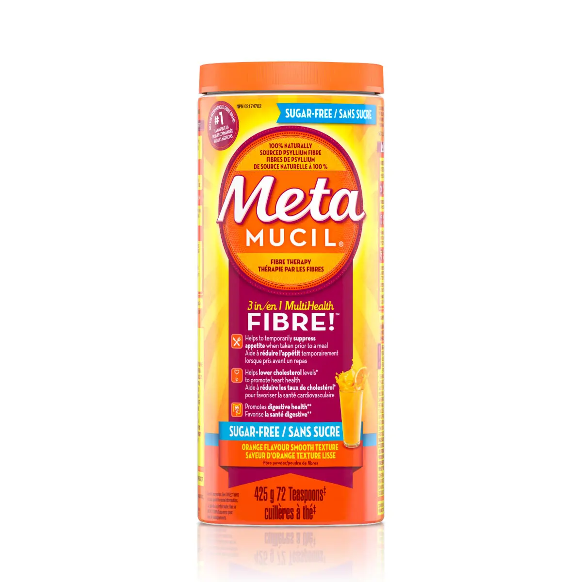 Metamucil - Smooth Texture Sugar Free Orange Fibre Powder | Metamucil