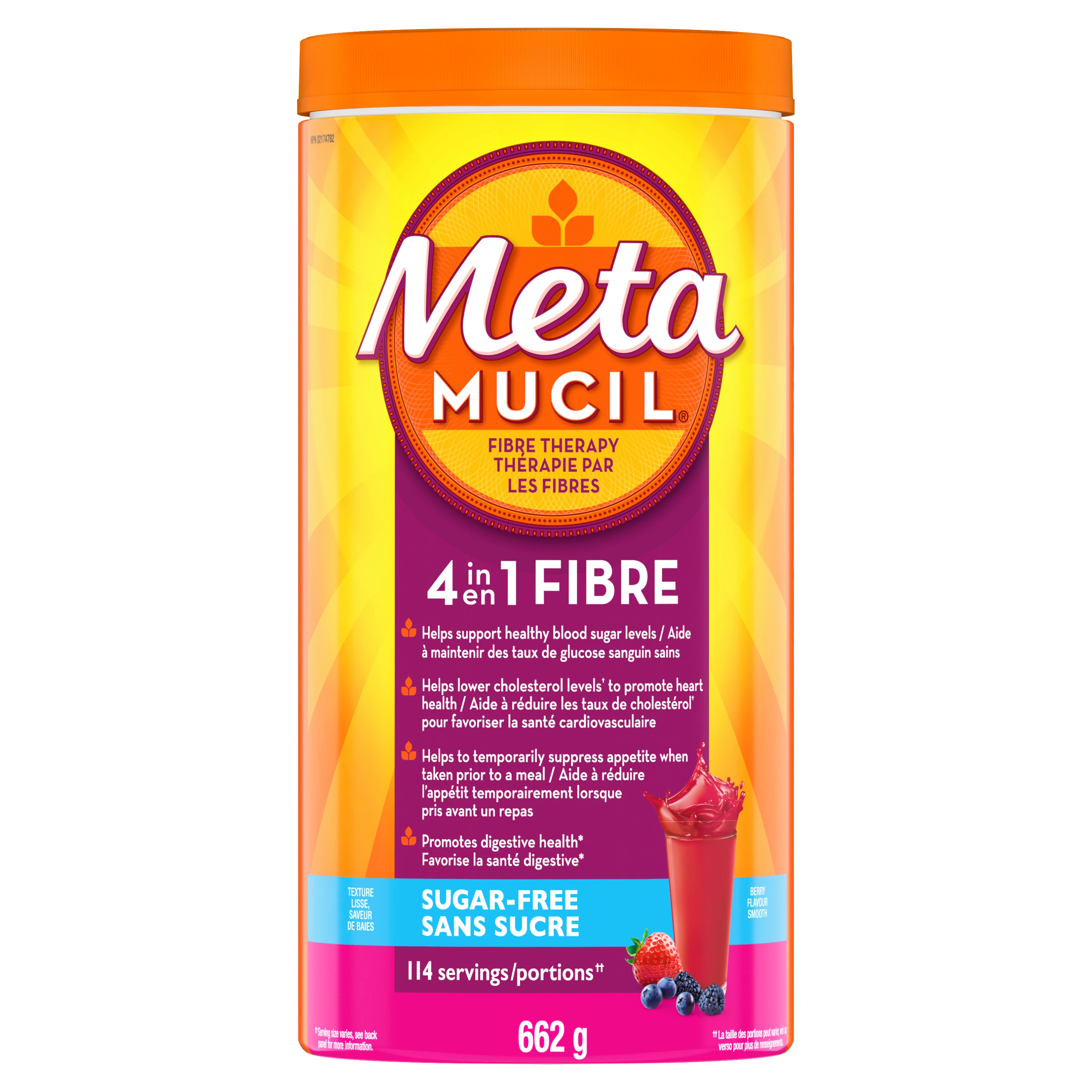 Metamucil - Smooth Texture Sugar Free Berry Fibre Powder | Metamucil