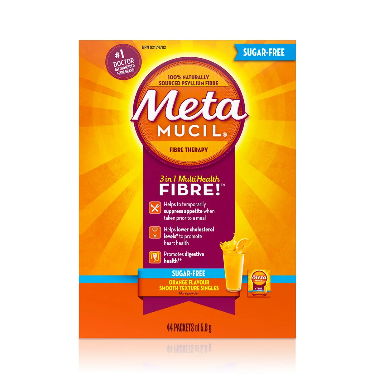 Metamucil - Sugar Free Orange Fibre Singles | Metamucil