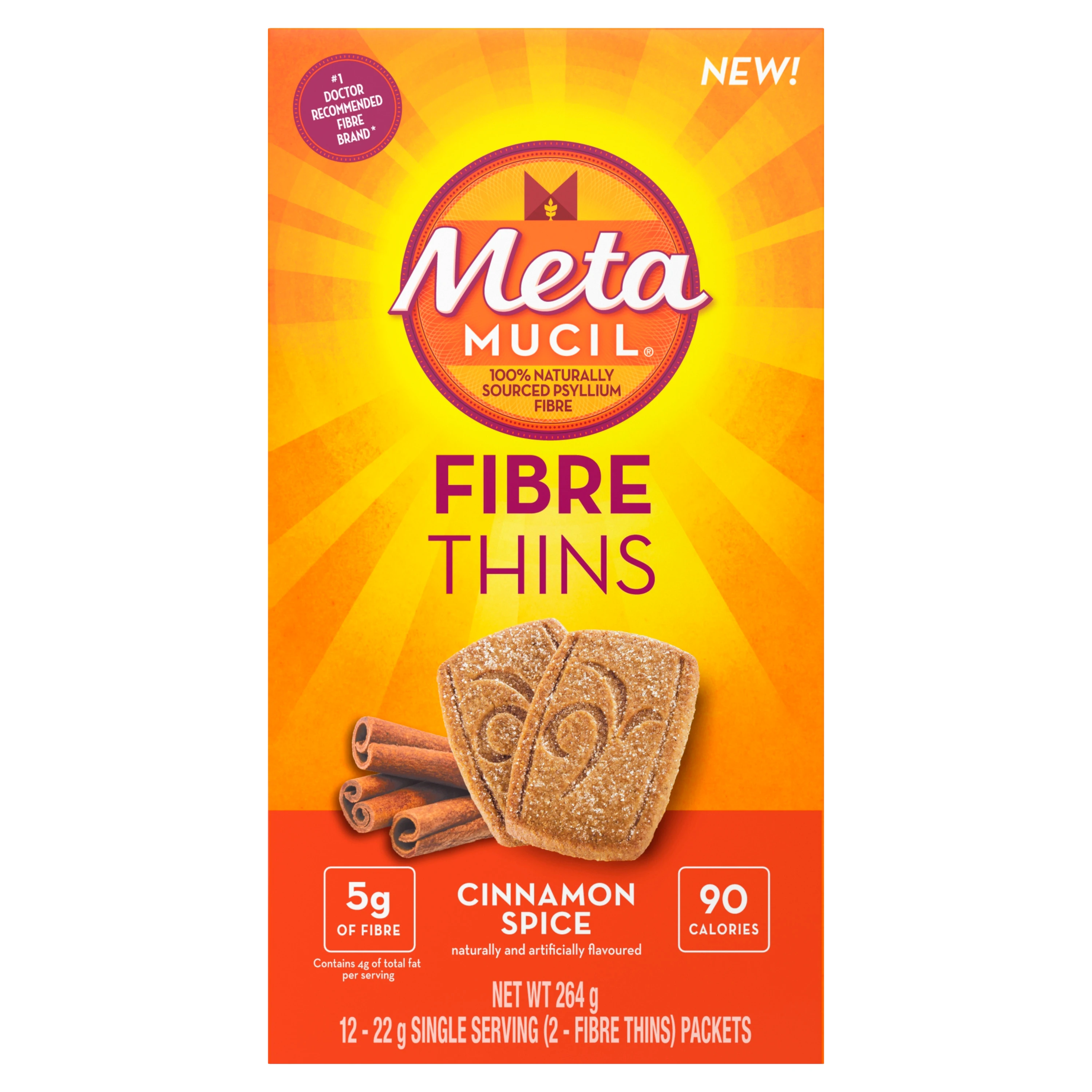 Metamucil Fiber Thins - Cinnamon Flavored | Metamucil