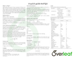 Overleaf And LaTeX Resources Overleaf Online LaTeX Editor