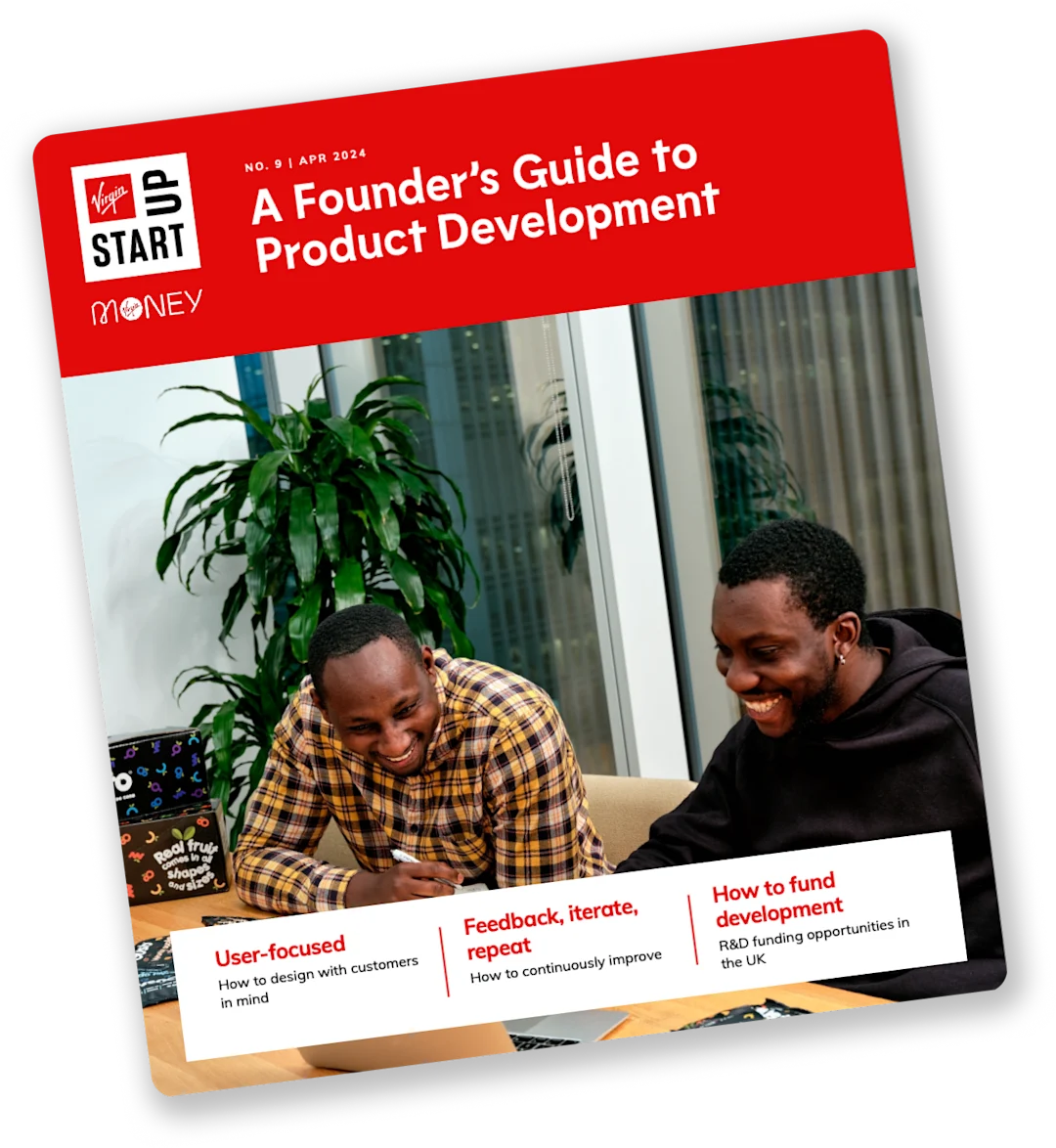 Free Product Development Guide for Startups from Virgin StartUp