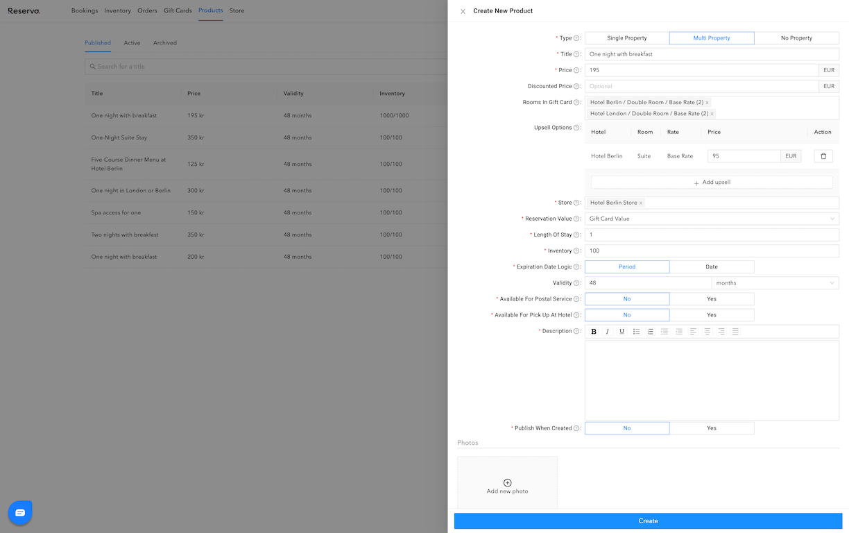 Reserva Apaleo Store