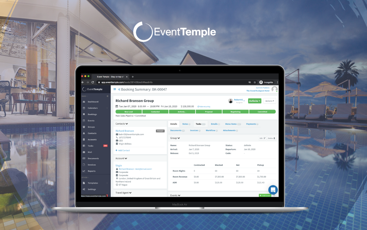 Event Temple | Apaleo Store