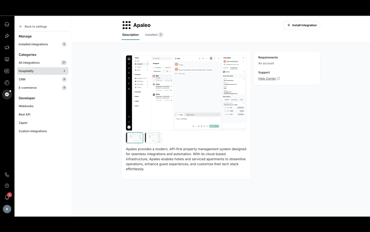 Trengo | Apaleo Store