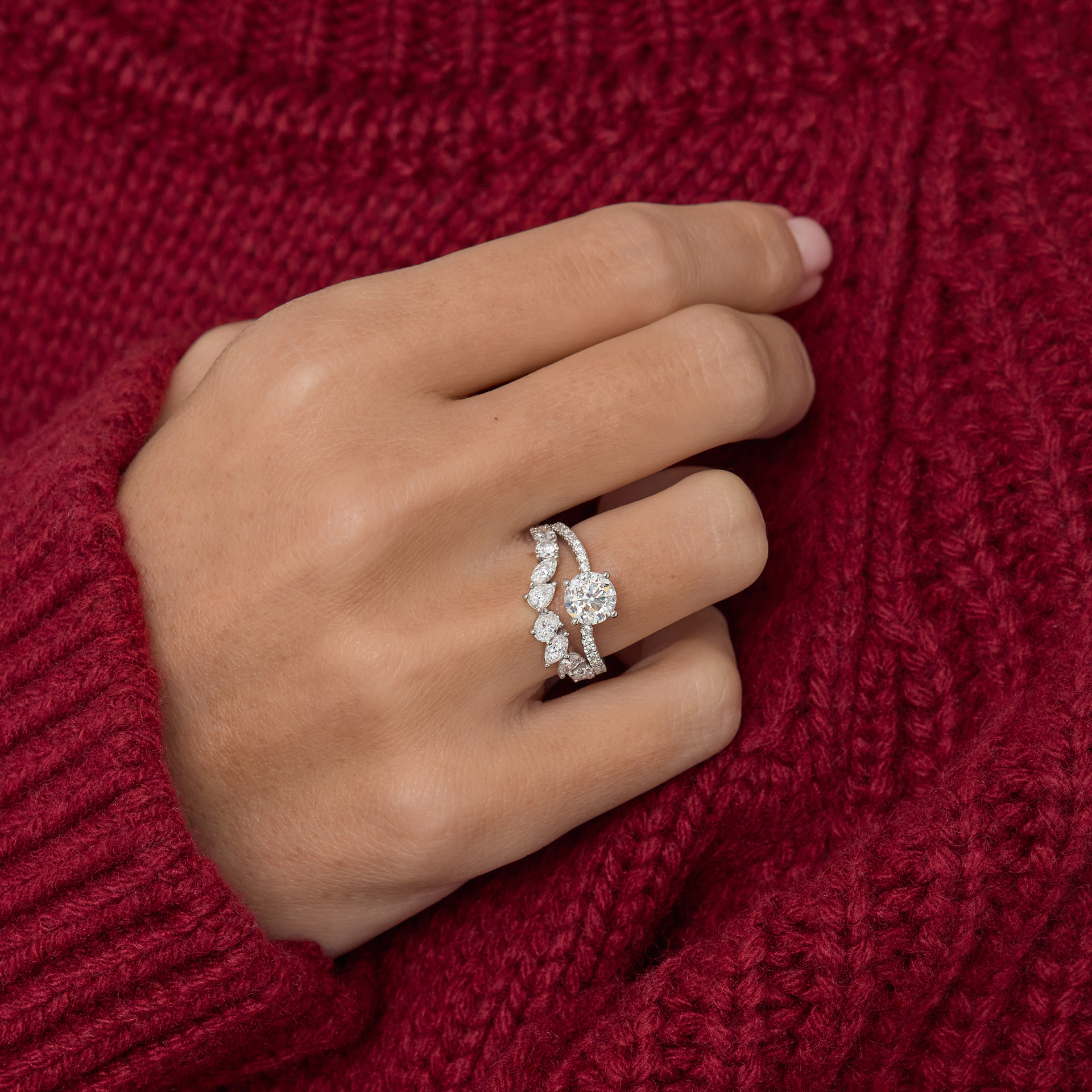 Grace Round Ring, Lab Grown Diamond Ring by Kimaï