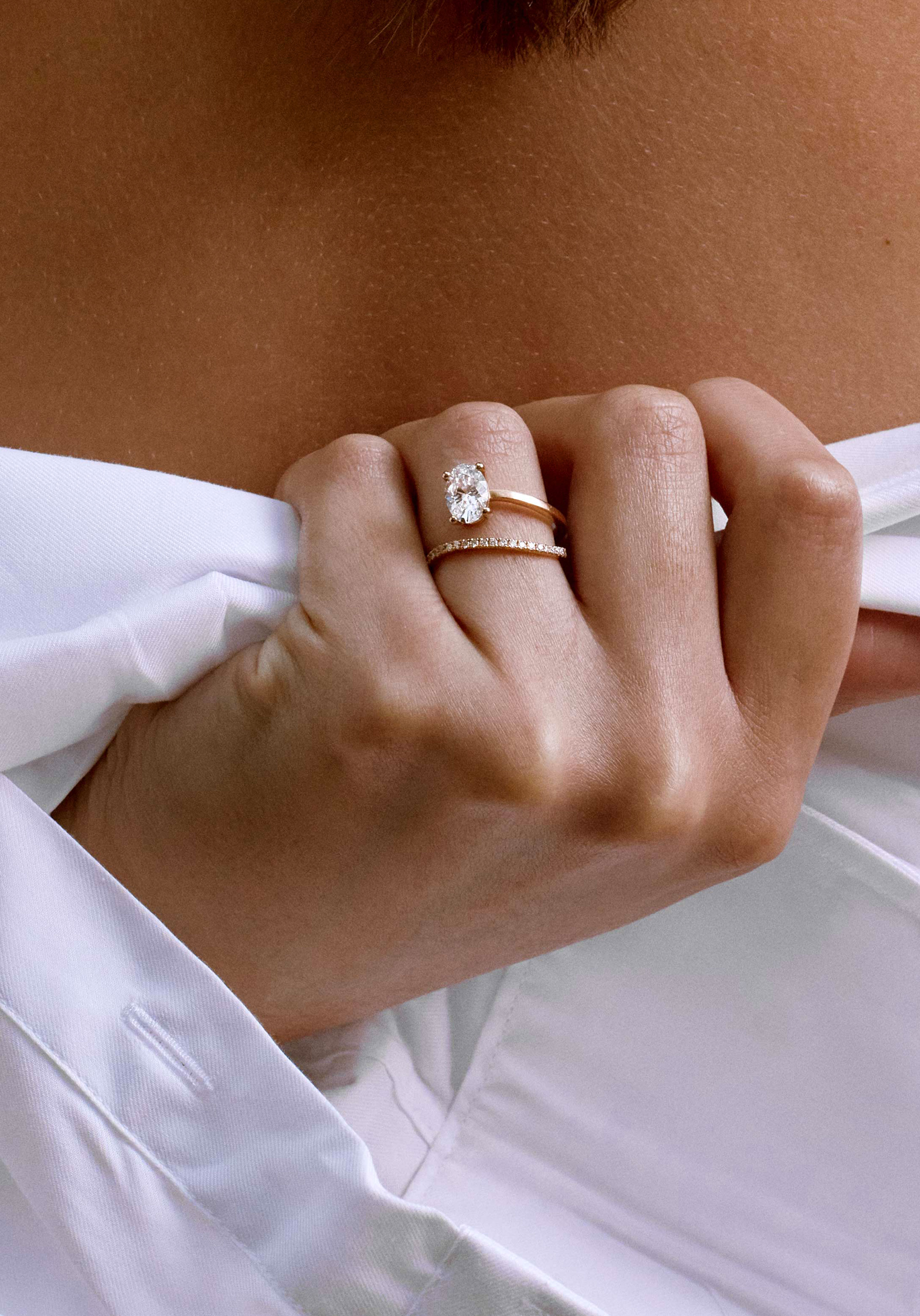 Lab Grown Diamonds: 18k Recycled Gold Diamond Jewelry | Kimaï