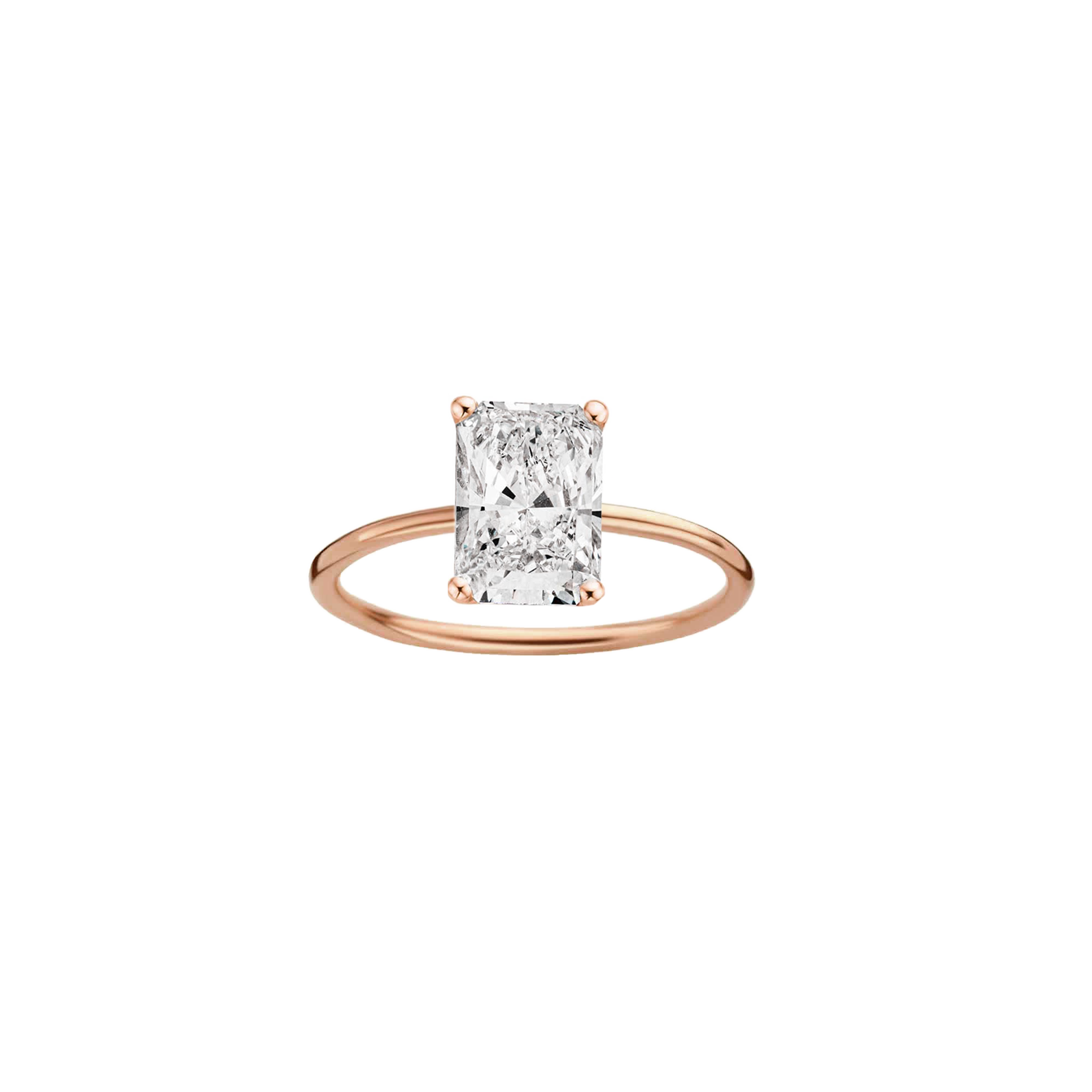 Eva Elongated Radiant Ring, Lab Grown Diamond Ring by Kimaï