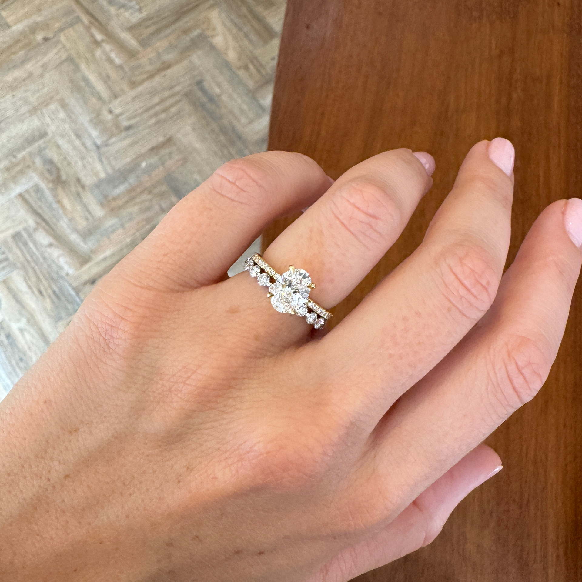 Bague Maya Pavée Marquise, Bague Diamant de Synthèse par Kimaï FR