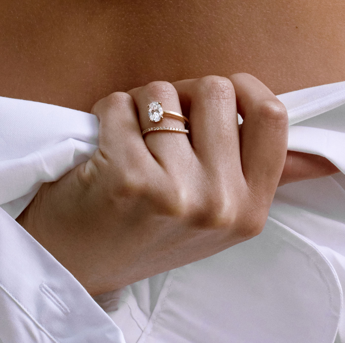 Lab Grown Diamonds: 18k Recycled Gold Diamond Jewelry | Kimaï