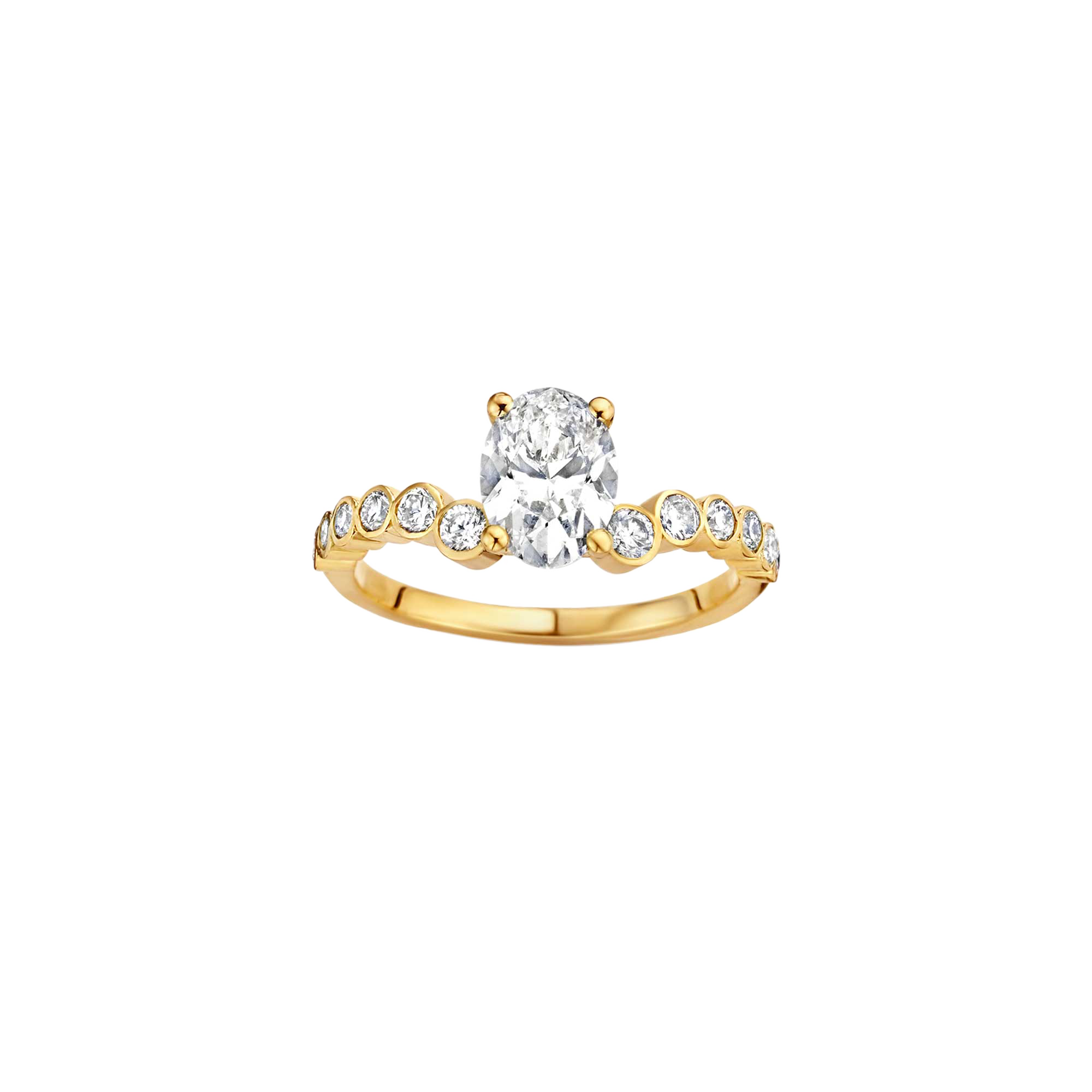 Shop Lab Grown Diamond Engagement Rings in 18k Recycled Gold | Kimaï UK