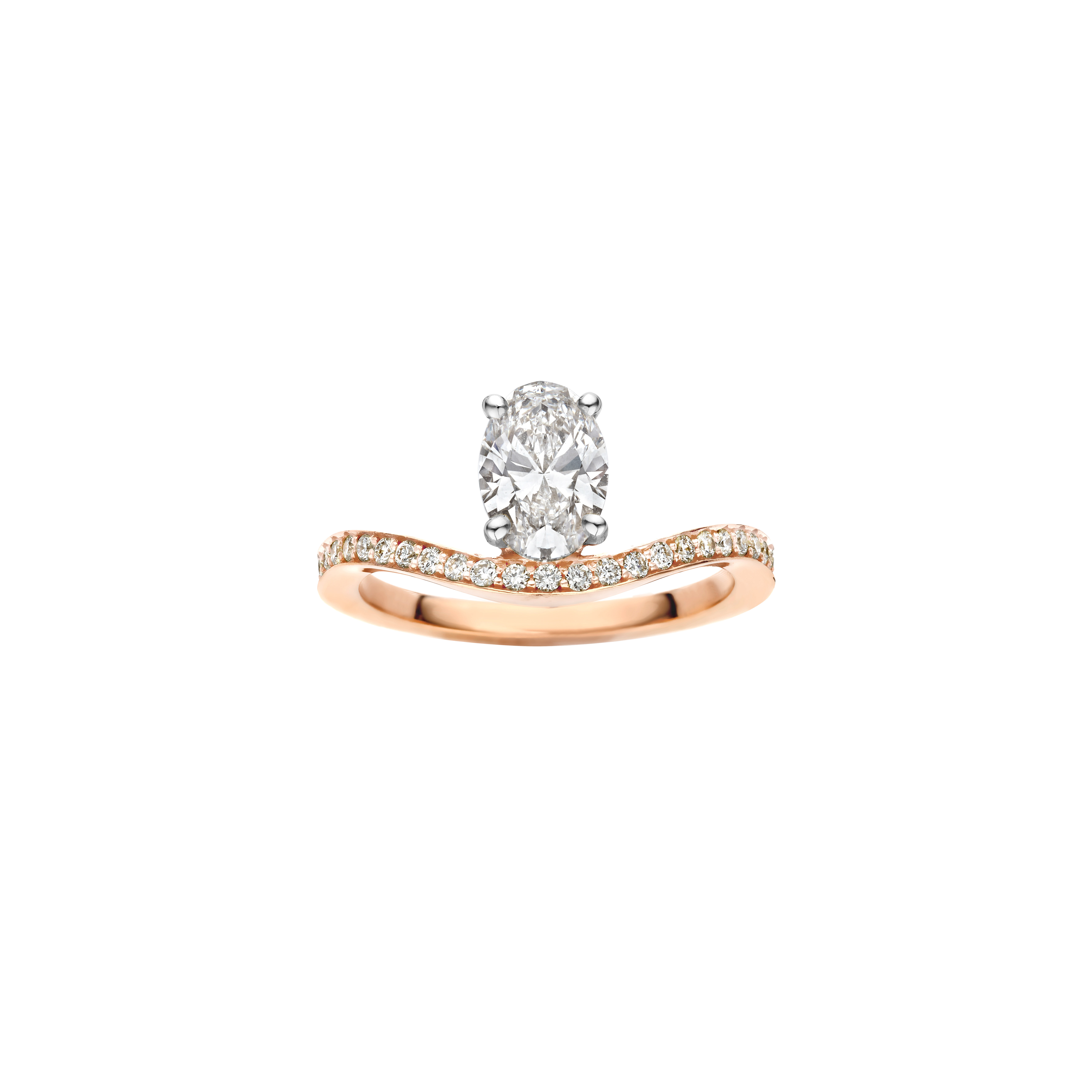 Helena Oval-shaped Ring, Lab Grown Diamond Ring by Kimaï