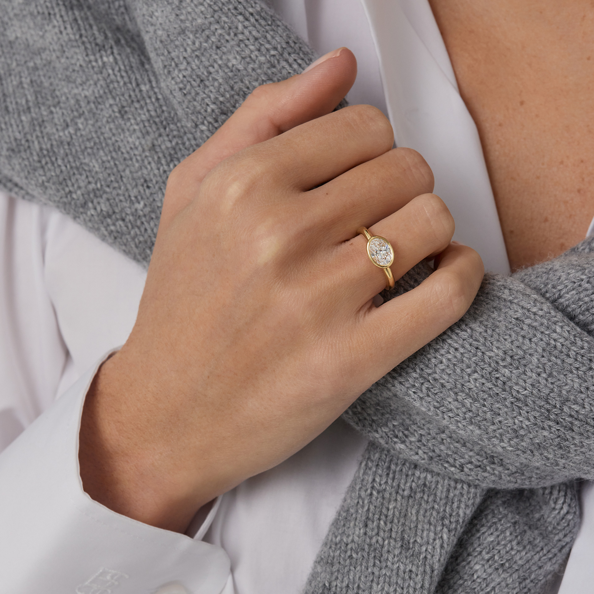 The Dolly Ring, Luxury Lab Grown Diamond Engagement Ring by Kimaï