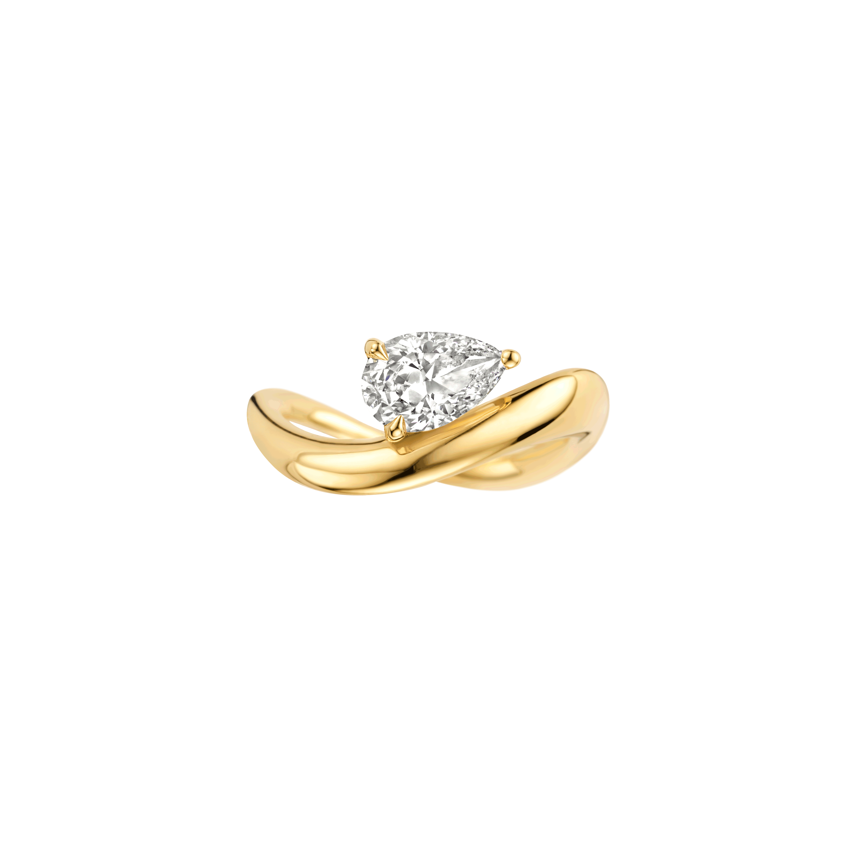 Recycled Gold Lab Diamond Engagement Ring, Jackie | Kimai