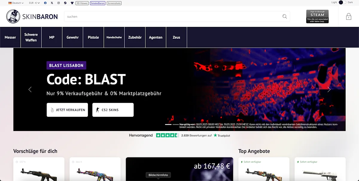 What is the highest rated CS2 Skin Marketplace? - Skinport Blog