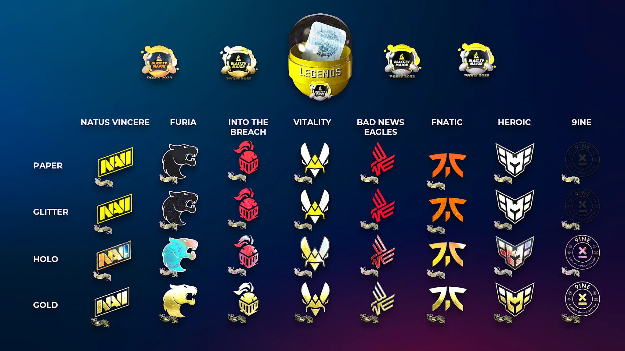 Paris Major 2023 Stickers and Viewer Passes are finally here - Skinport ...