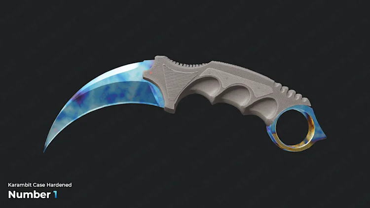Karambit Case Hardened - Blue Gem Patterns Guide - Skinport Blog
