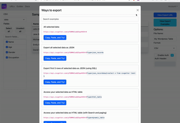 Create Sortable Tables in Wordpress