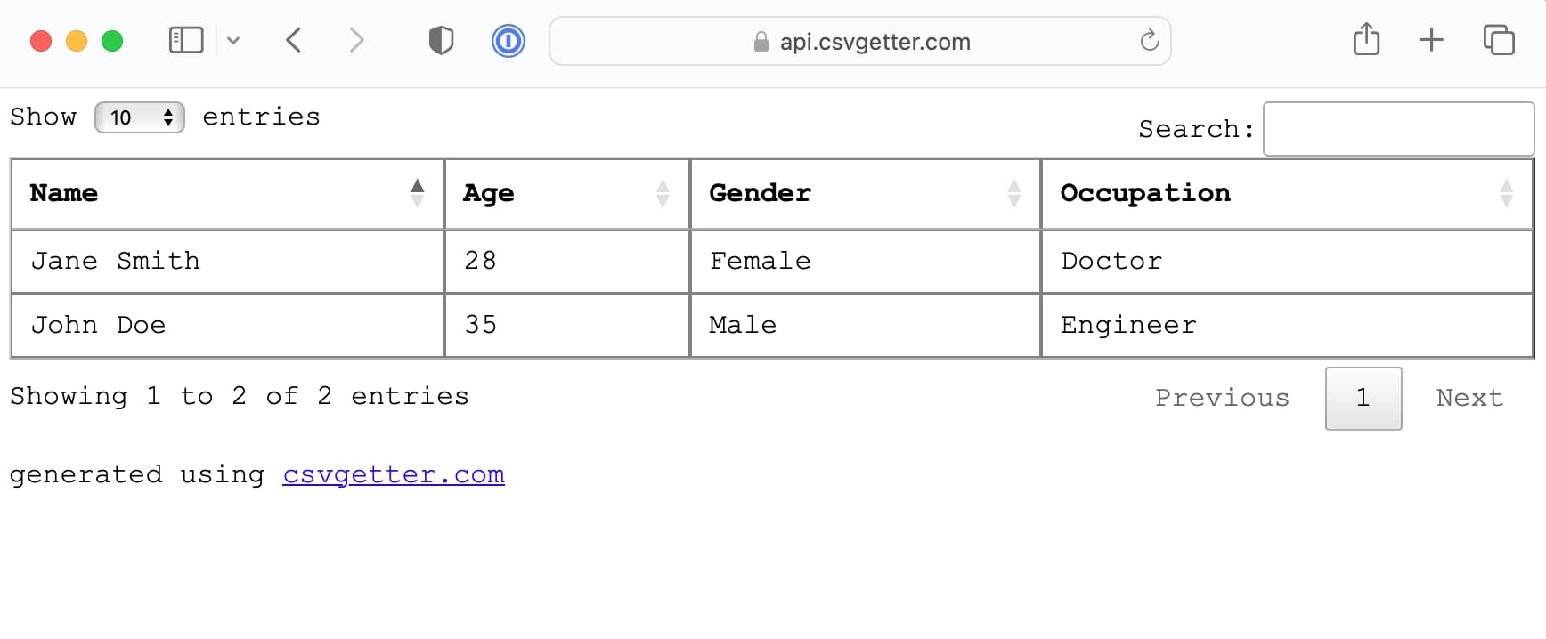 Exploring HTML Data Exports with the type URL Parameter