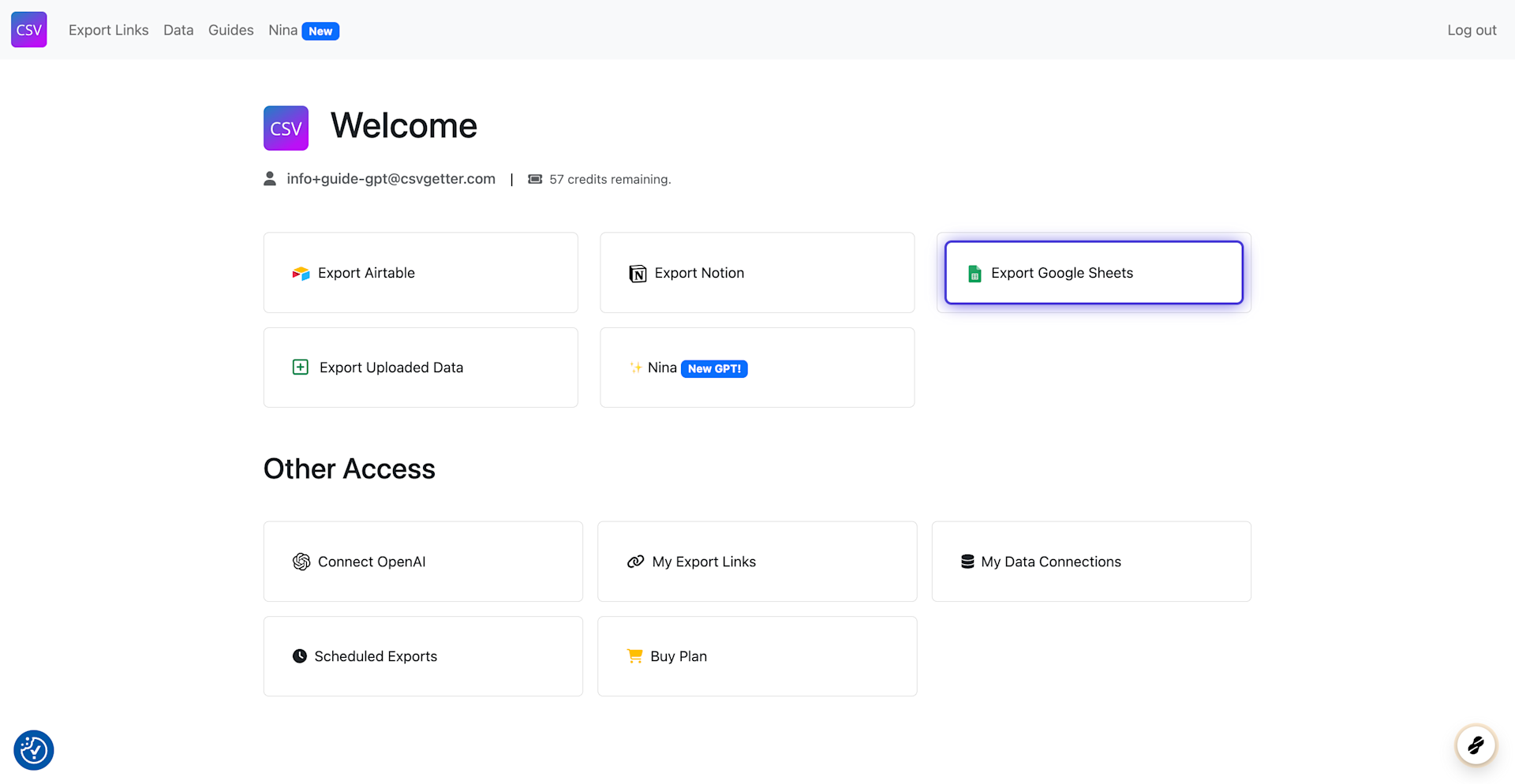 Export Google Sheets to JSON