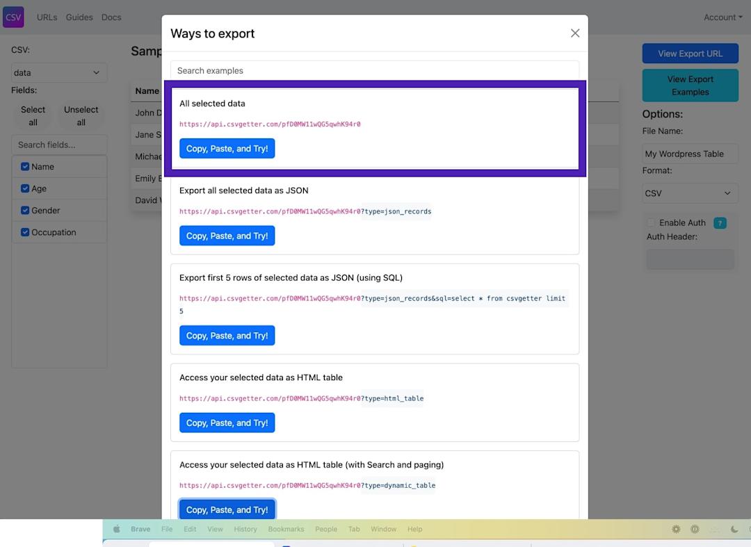 Create Sortable Tables in Wordpress