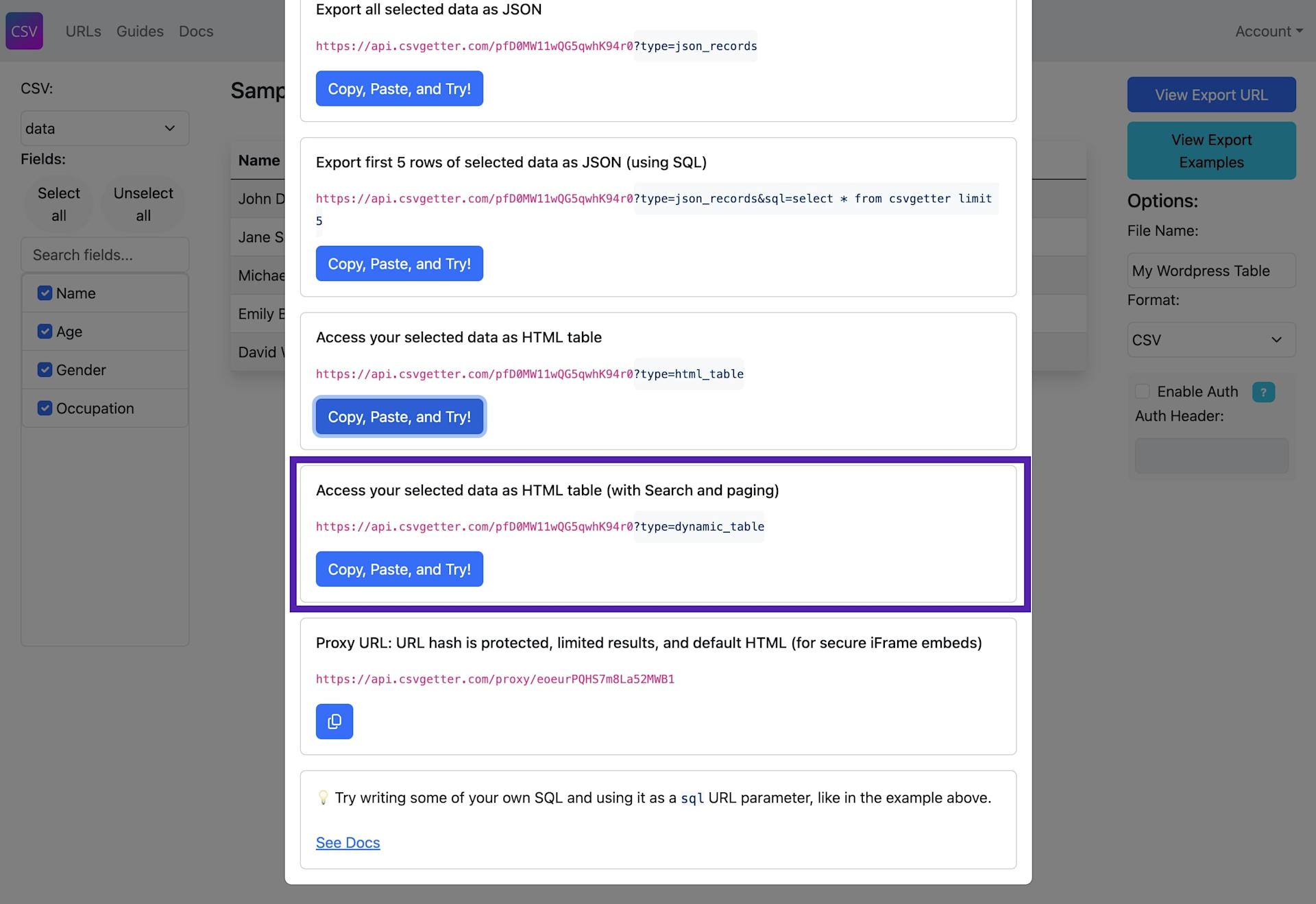 Create Sortable Tables In Wordpress
