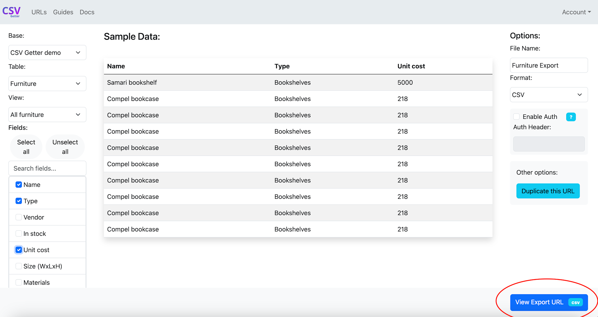 Enable an Airtable SQL Export