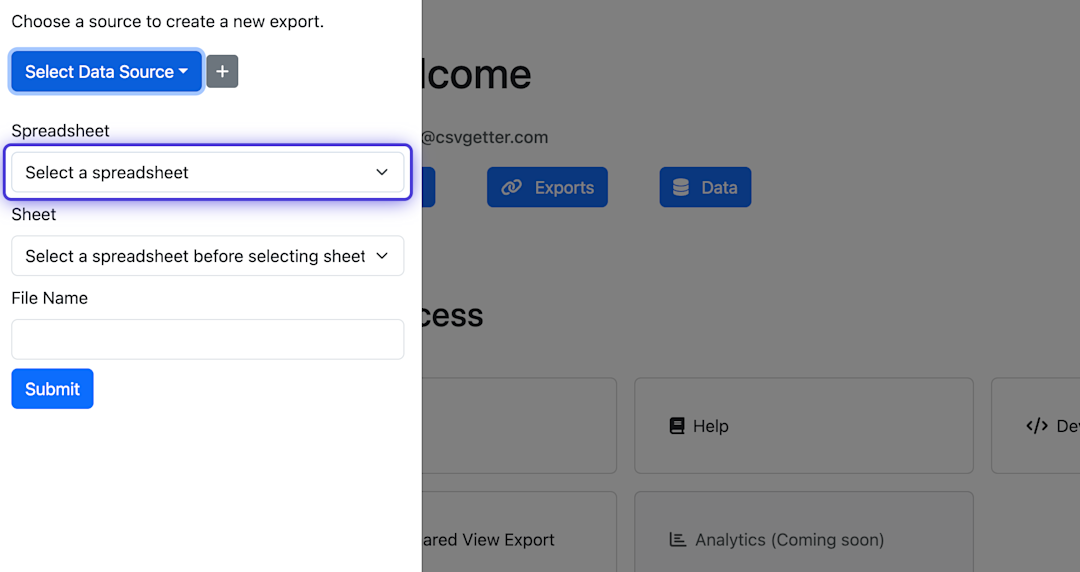 Export Google Sheets to Excel
