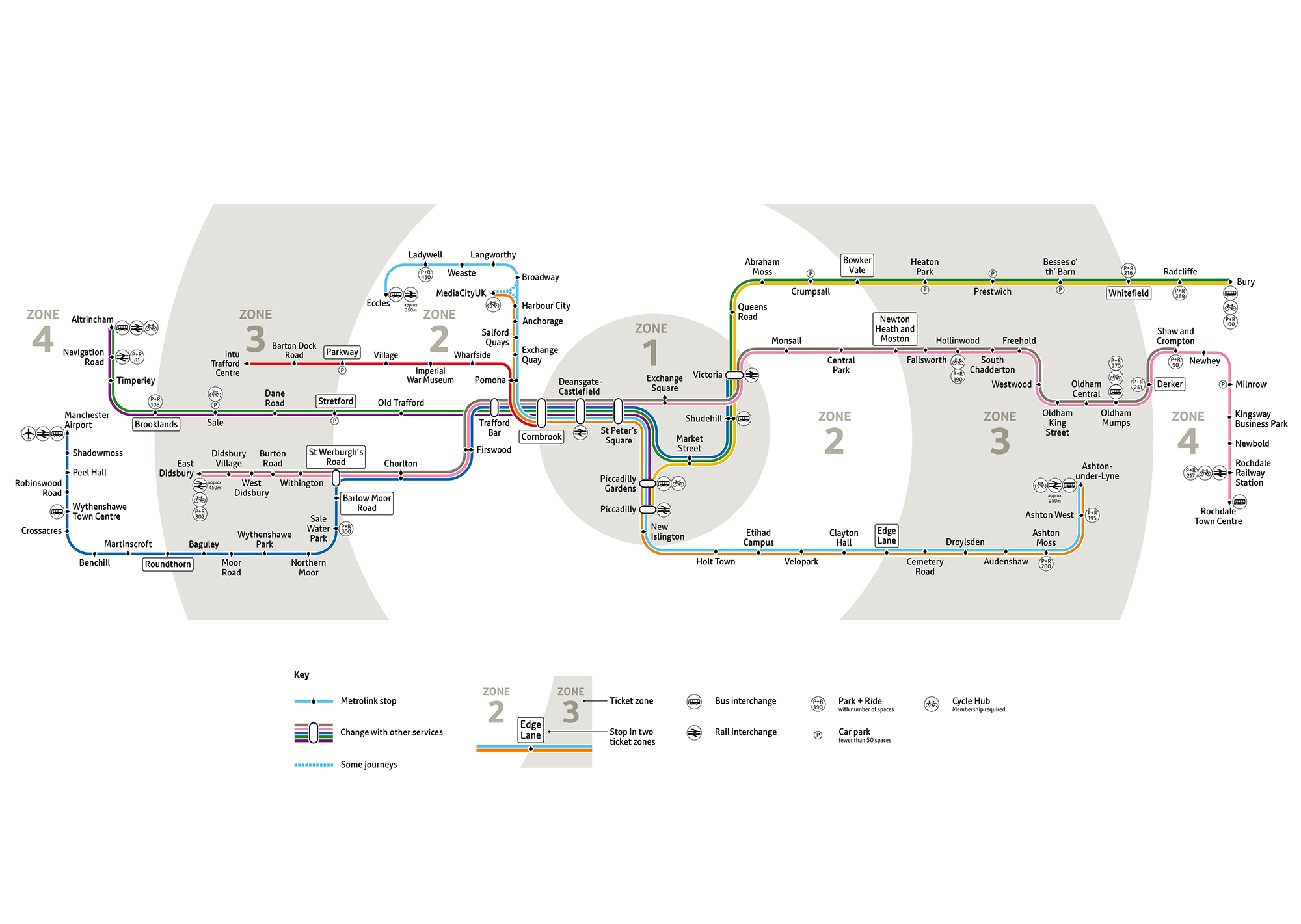 Greater Manchester tram network map | Transport for Greater Manchester