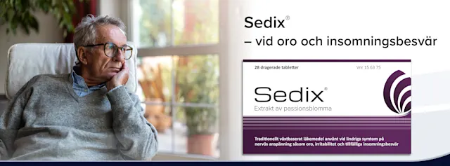 Sedix: Vid tillfälliga insomningsbesvär - Apotek Hjärtat