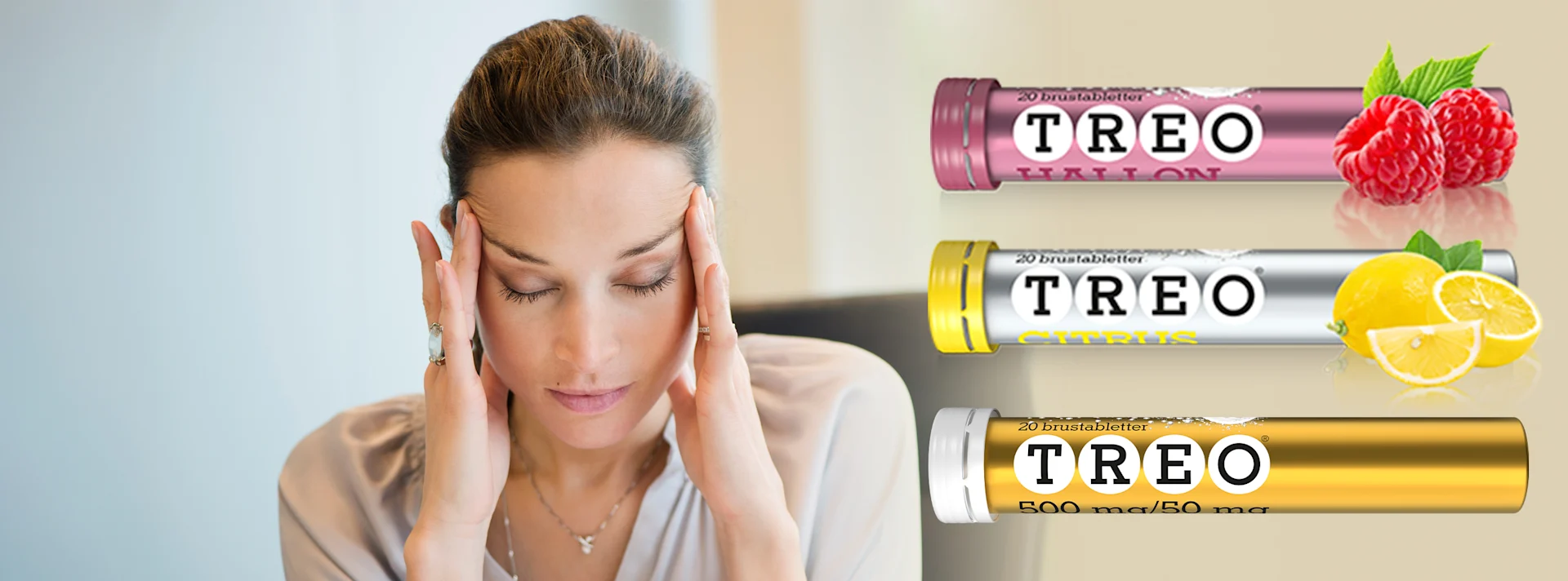 Treo: Brustablett mot värk och feber - Apotek Hjärtat