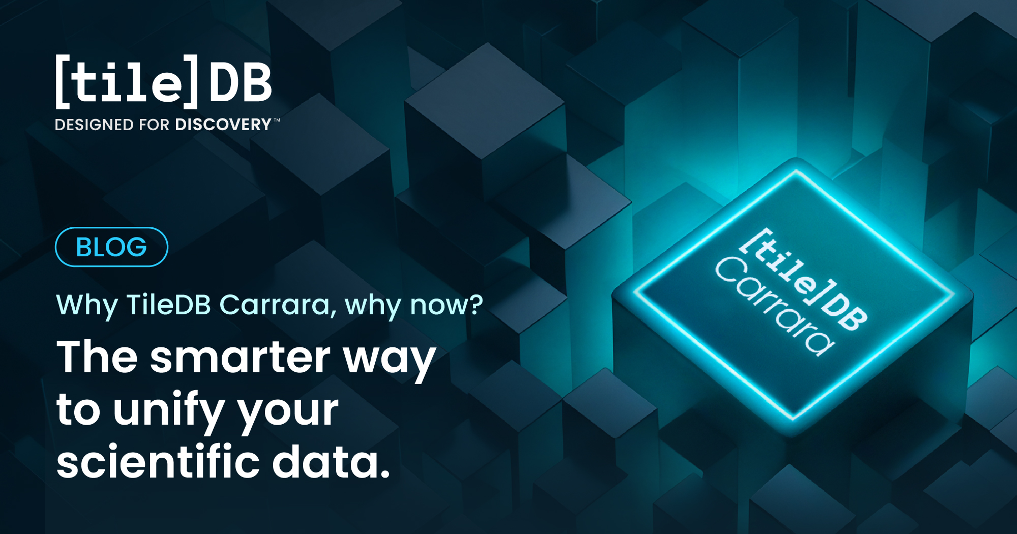 Why TileDB Carrara, Why Now? The smarter way to unify your scientific data.