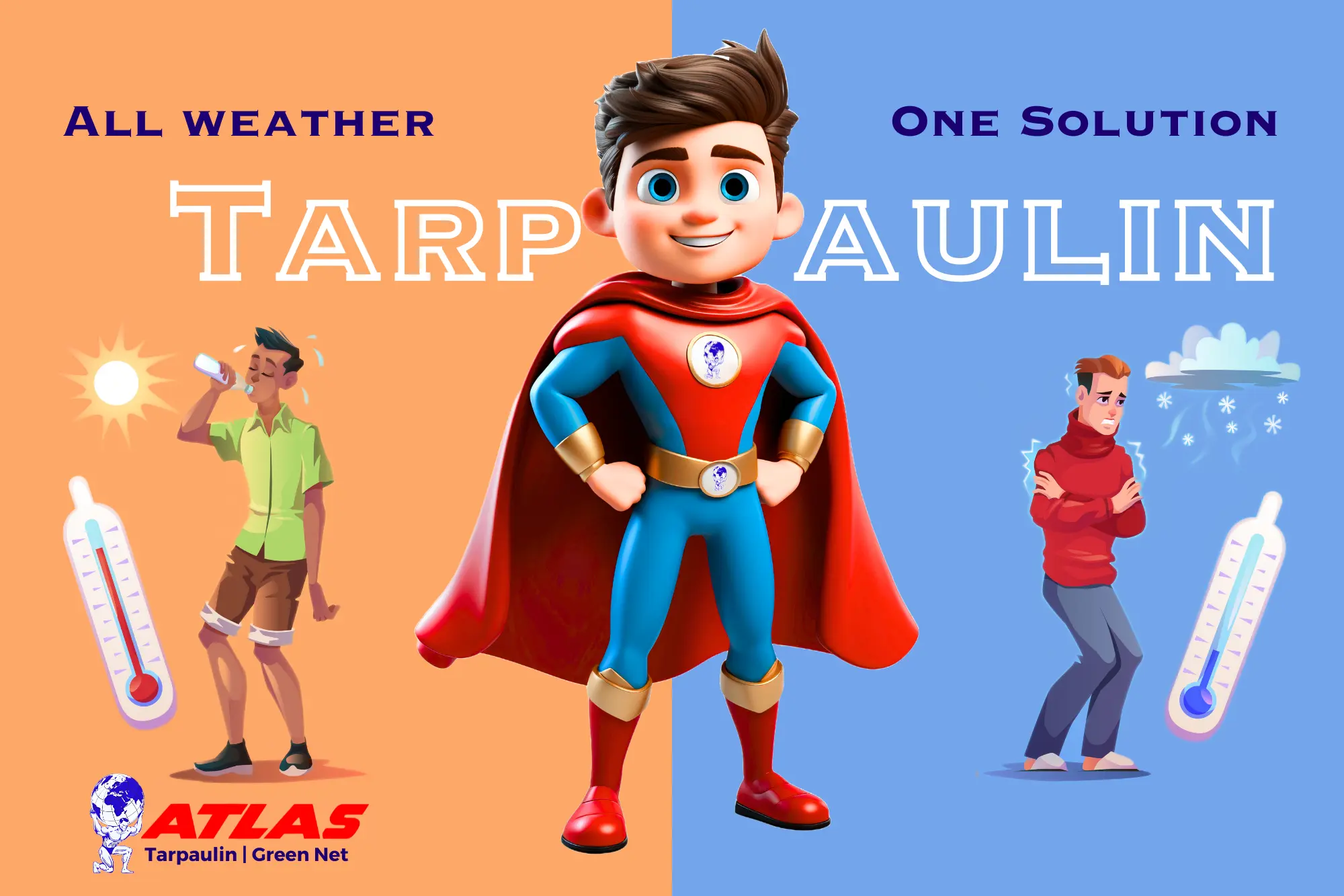 Chill to Thrill: Atlas Global HDPE Tarpaulin Your All-Weather Shield ! ️🔥