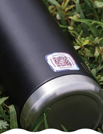 Lost and Found Label Water Bottle