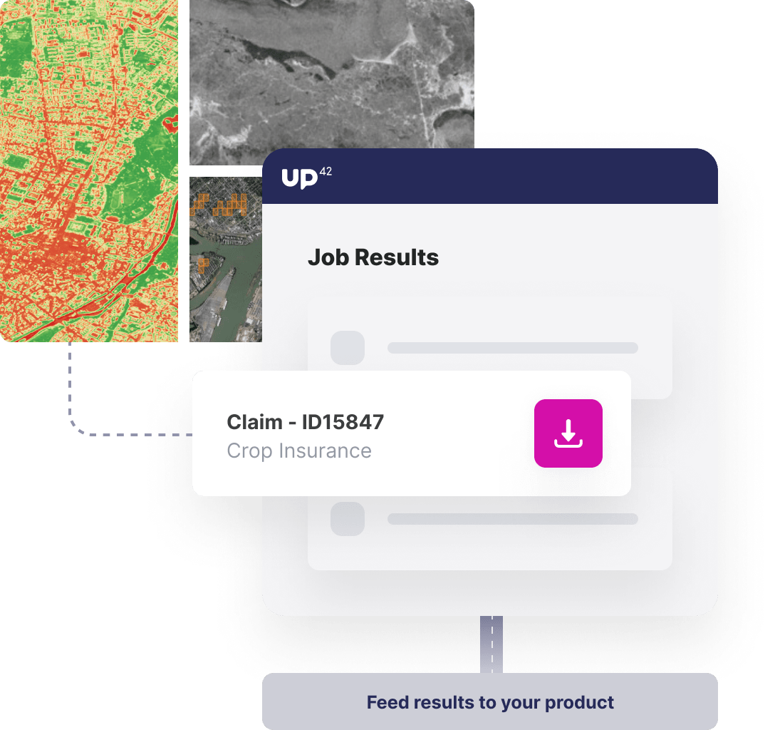 Accurately assess agriculture risk · UP42