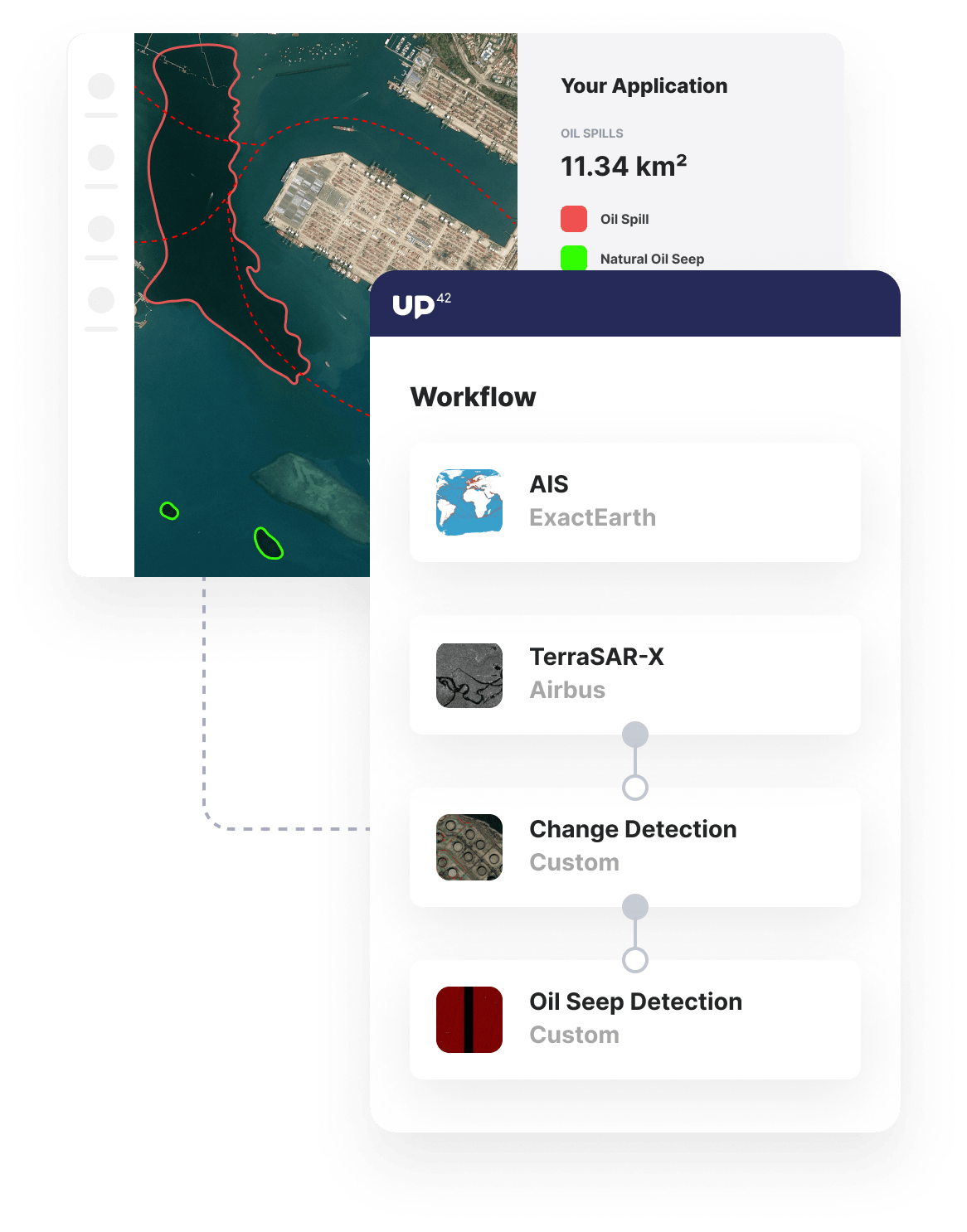 Detect natural oil seeps · UP42