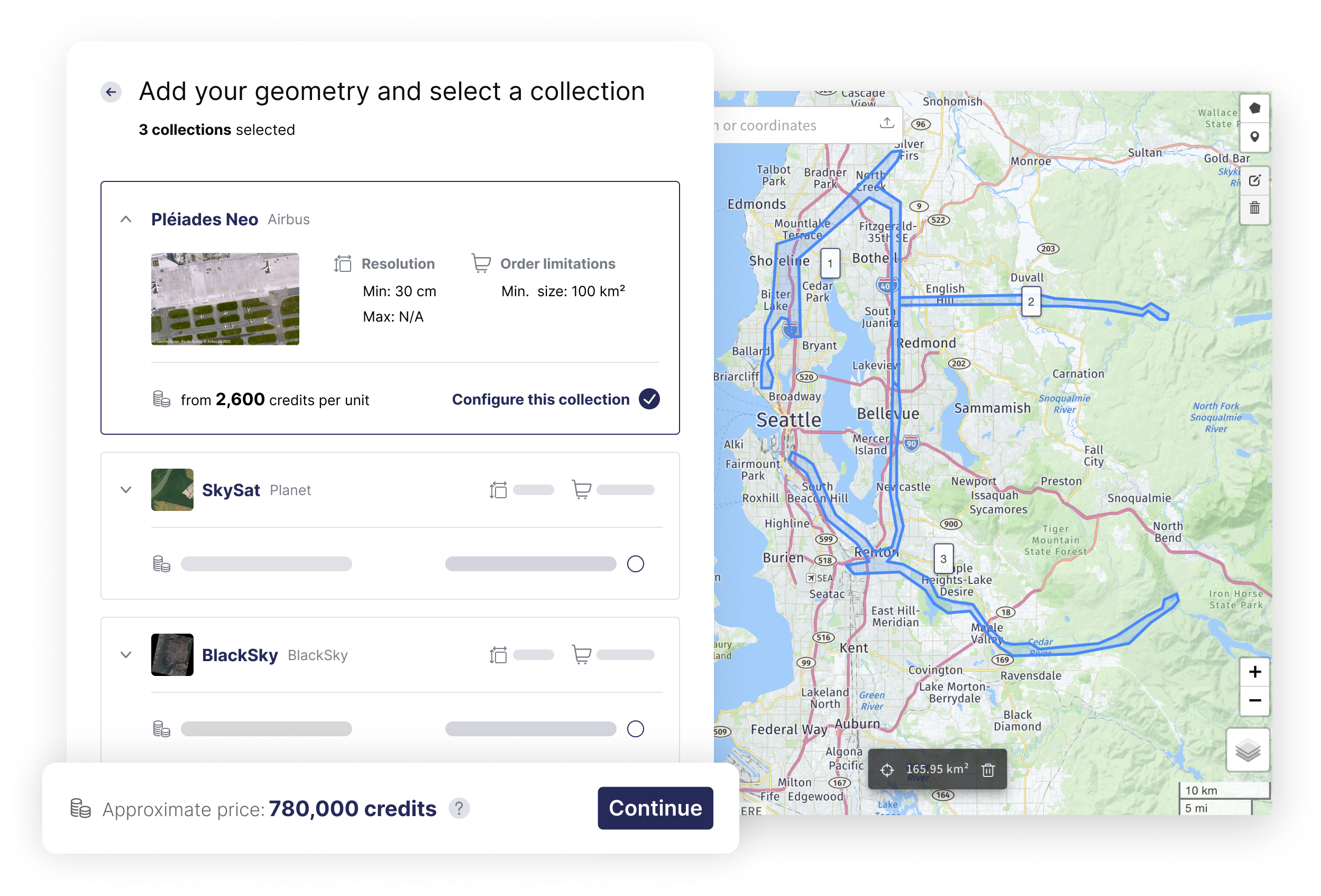 Hassle-free satellite tasking · UP42