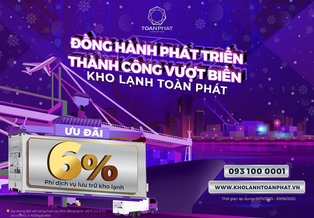 TOAN PHAT - Bảng giá thuê kho lạnh năm 2025 – Kho Lạnh Toàn Phát