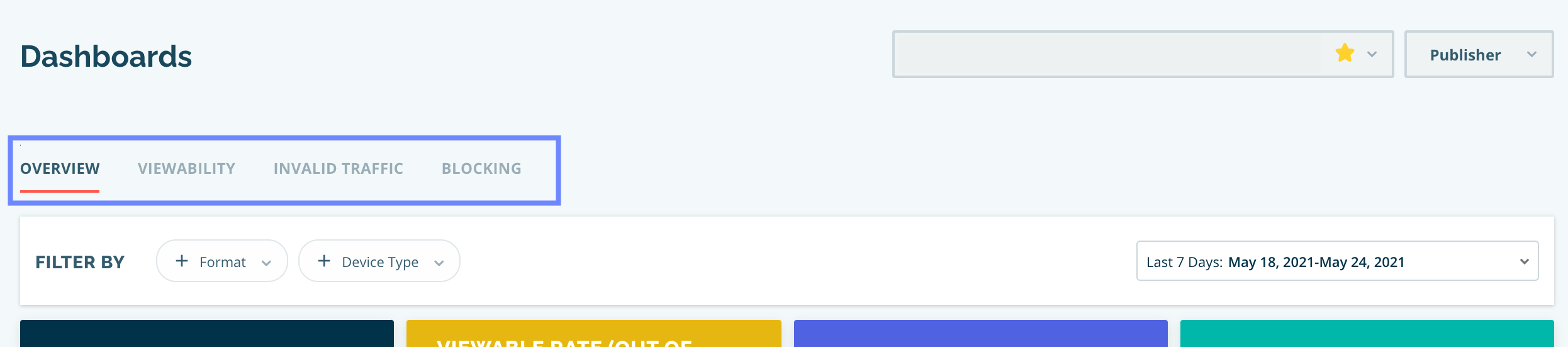 IAS Signal Quality Impressions™ Dashboard Explanations