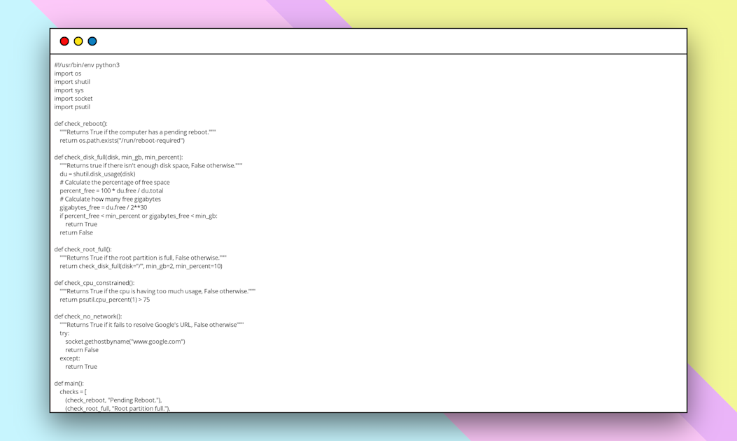 Basic PC Health Check Script